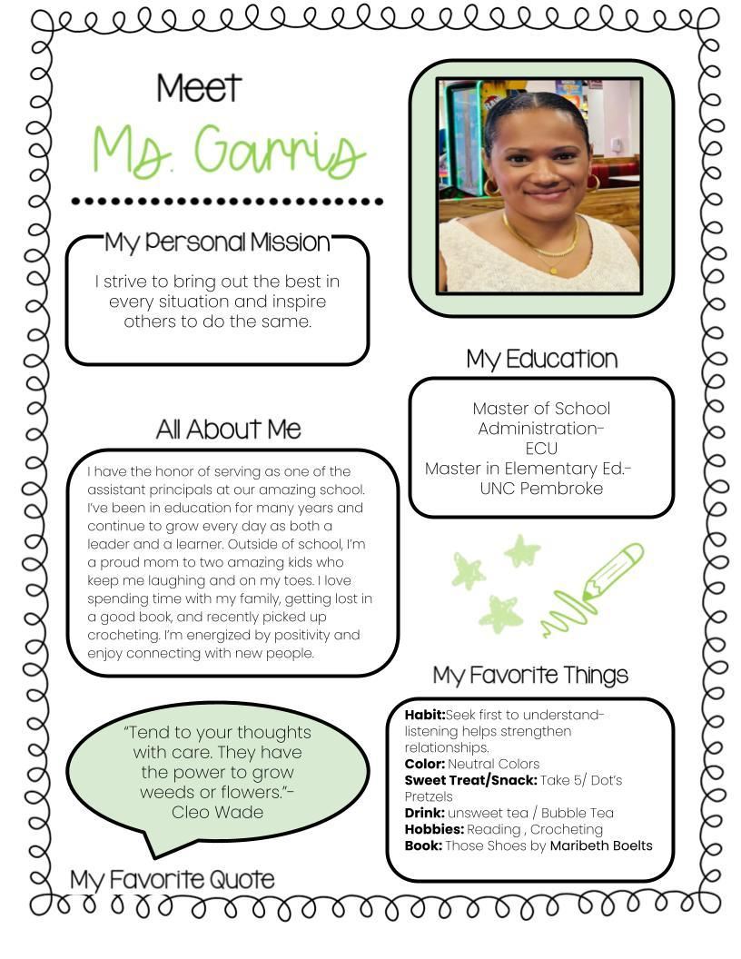 Administration & Office Staff / Mrs. Garris